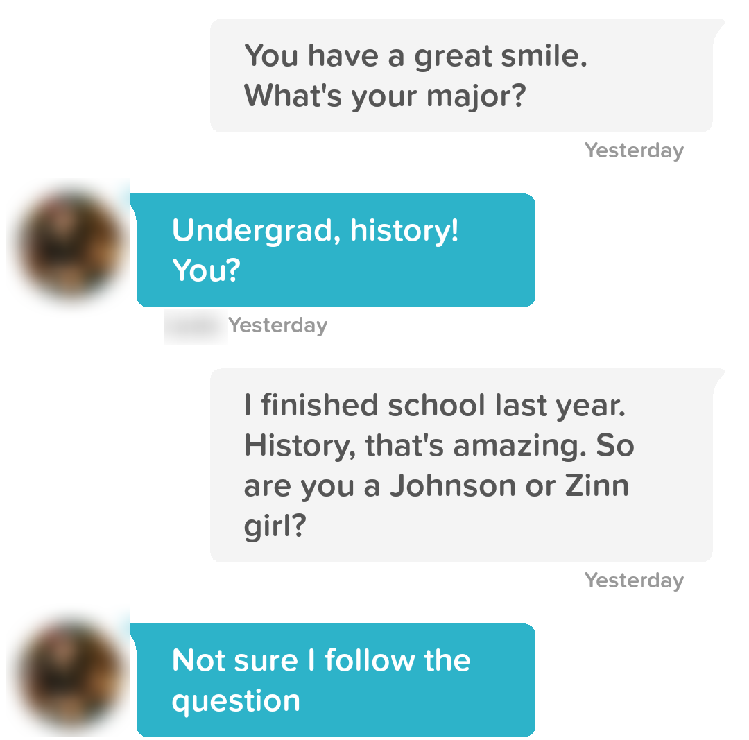 Explaining failed jokes and asking overly specific questions ...